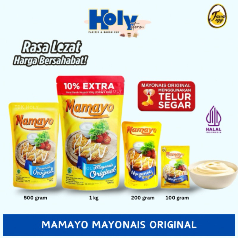 Jual Mamayo Mayonis Original Mayonaise 1 Kg 500 gr 200 gr 100 gr ...