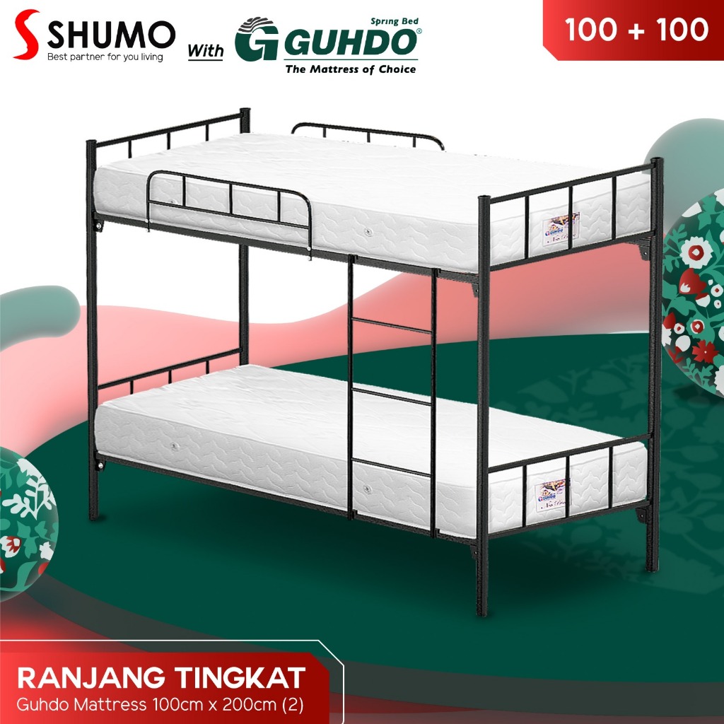 Jual CITRA FURNITURE GUHDO SPRINGBED X SHUMO Ranjang Besi Bunk Bed ...