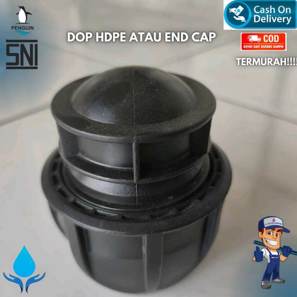 Jual End Cap HDPE 1 Inch Atau Dop HDPE Penutp Pipa 32MM | Shopee Indonesia