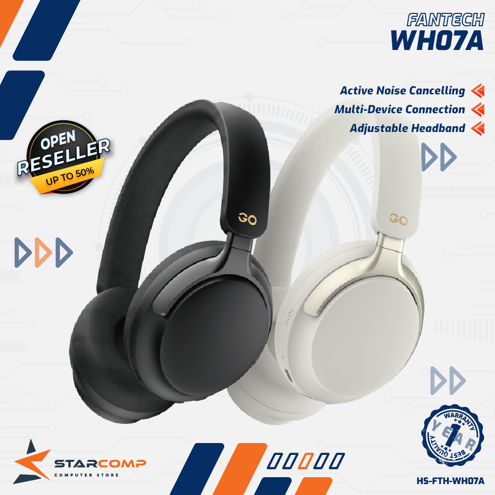 Jual Fantech WH07A / WH07-A GO Vibe Headphone ANC Wireless Bluetooth 5. ...