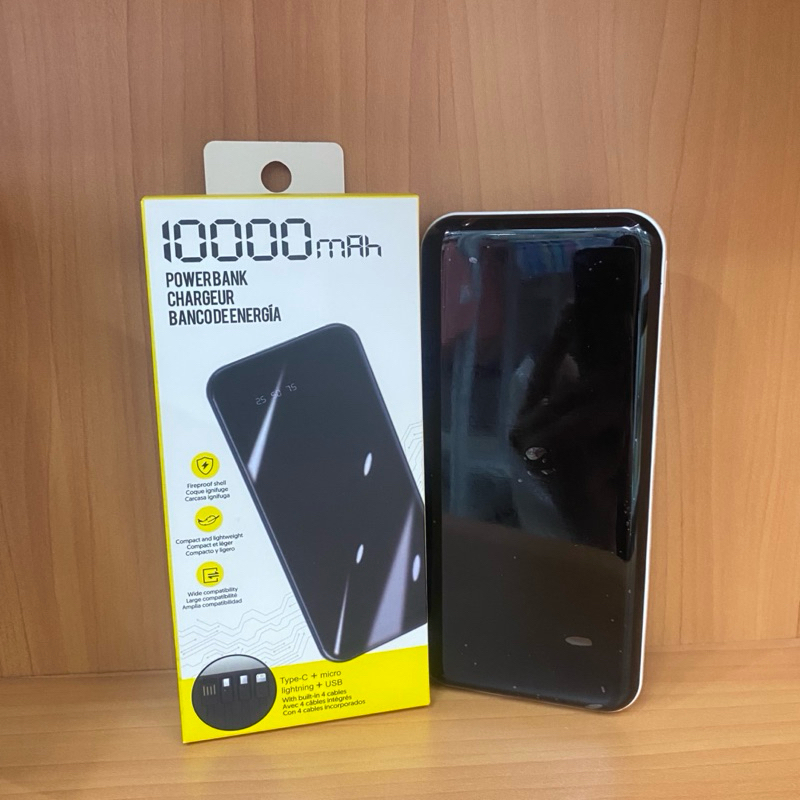 Jual Miniso Power Bank 10000mAh with Built-In 4 Cables / power bank ...