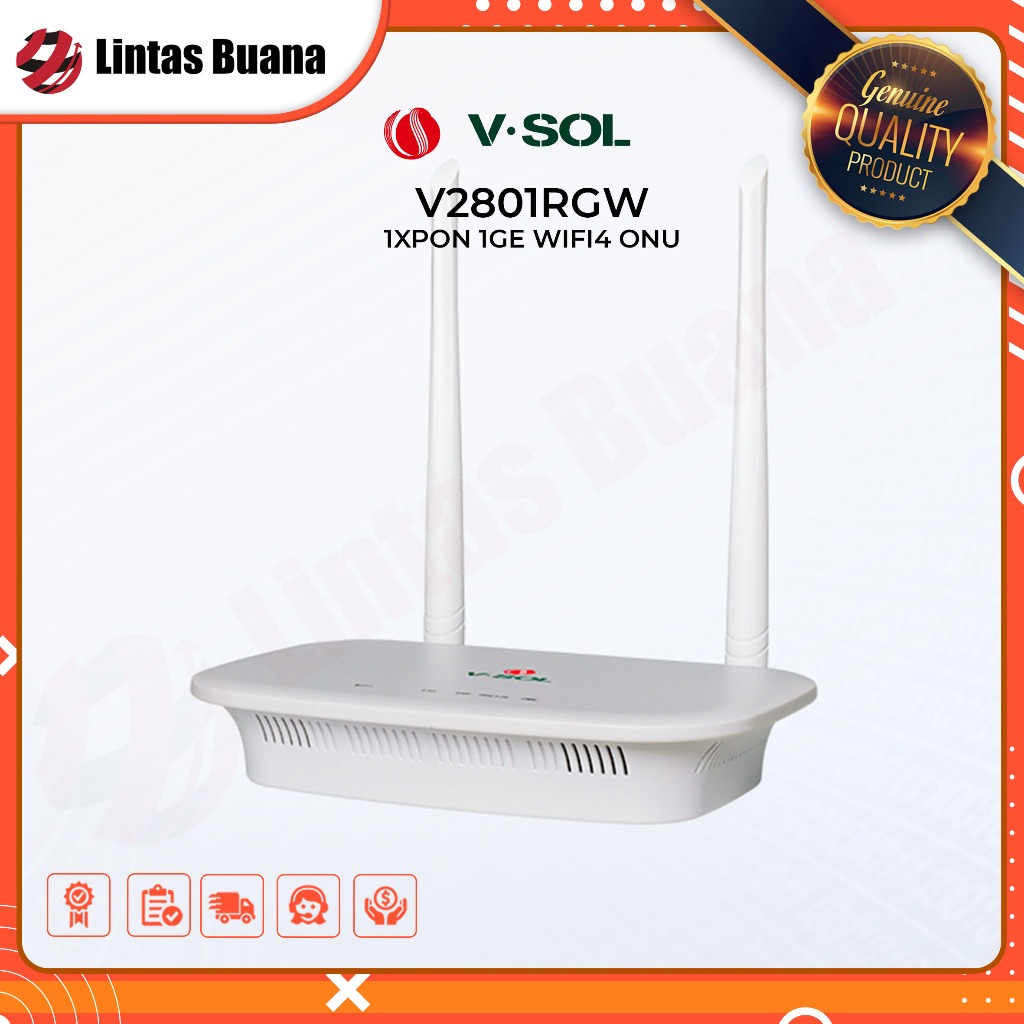 Jual VSOL XPON ONT V2801RGW 1XPON 1GE WIFI-4 ONU V-SOL | Shopee Indonesia