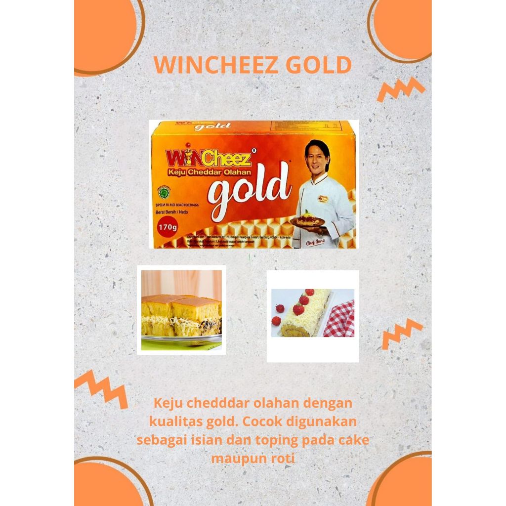 Jual WINCHEEZ Gold Keju cheddar olahan dengan kualitas gold 170 gr ...