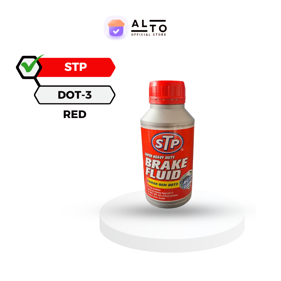 Jual STP Minyak Rem DOT3 Brake Fluid DOT-3 SHD Super Heavy Duty ACTIV GUARD RED 300ml | Shopee ...