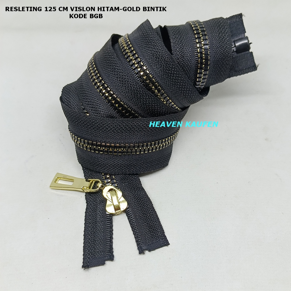 Jual Resleting Zipper Gamis Abaya Busana 125 cm Type Gigi Vislon Warna ...