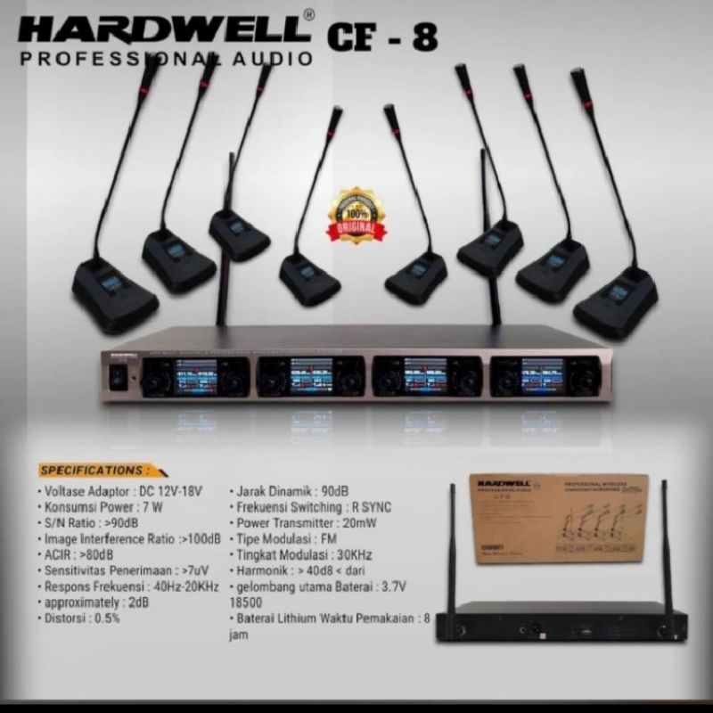 Jual Mic podium Hardwell CF8 original 8mic cf 8 | Shopee Indonesia