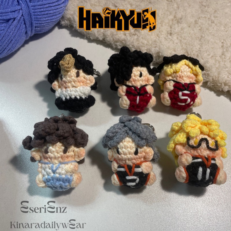 Jual Haikyuu Crochet Keychain | Handmade Keychain | Bagcharm | Shopee ...