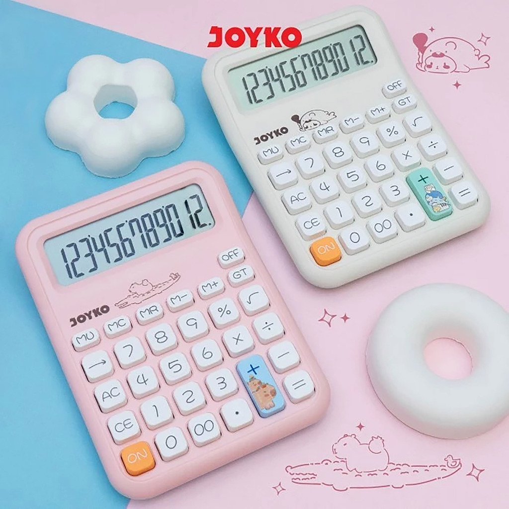 Jual Calculator Kalkulator Joyko CC-72CO 12 Digits Pink White | Shopee ...