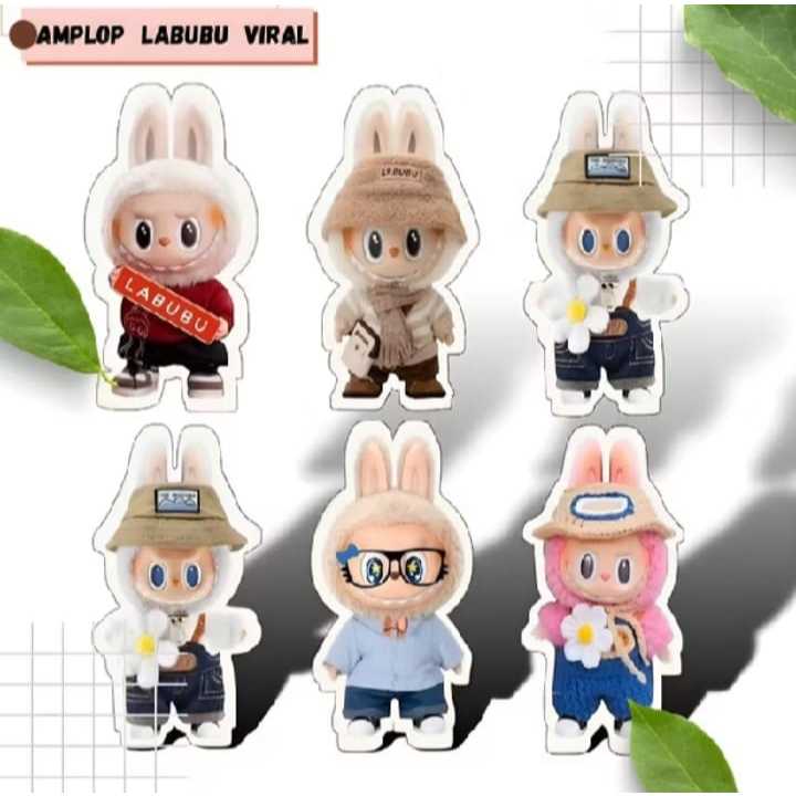 Jual ( isi 6 ) Amplop 3d Karakter Labubu Lebaran 2025 Angpau Natal ...