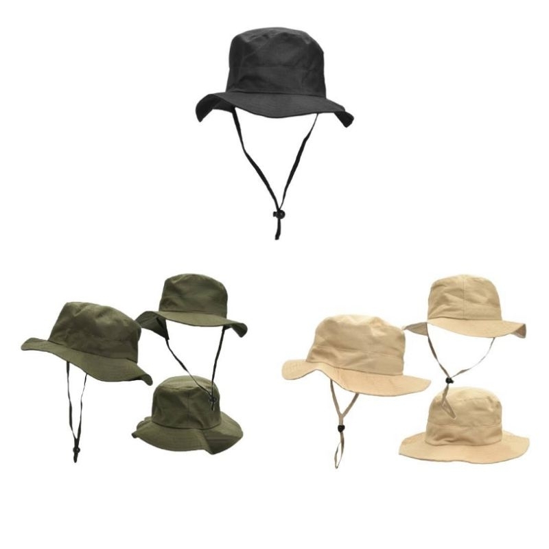 Jual Topi Mancing Jungle Hat Topi Rimba Tactical Polos | Shopee Indonesia