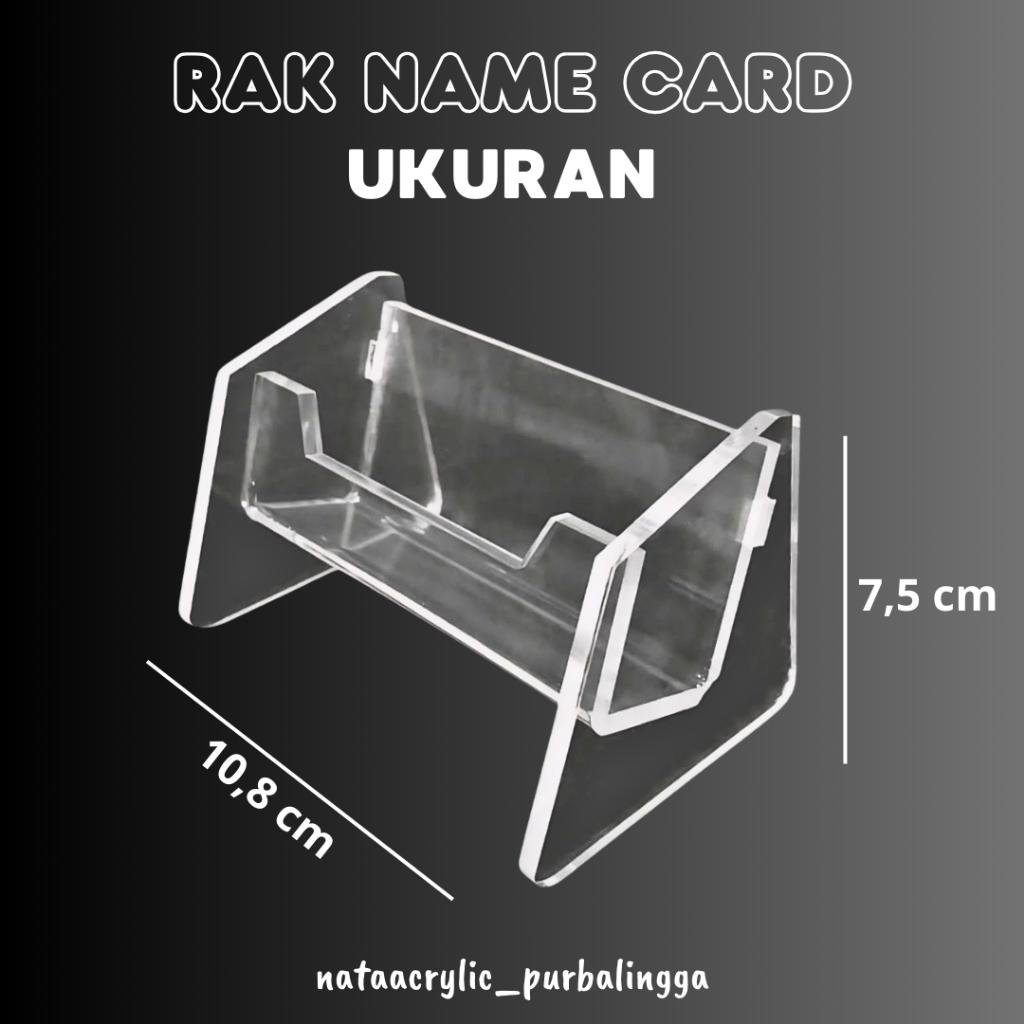 Jual Rak Name Card/Rak Kartu Nama/Rak Akrillik/Tempat Kartu Nama UK ...