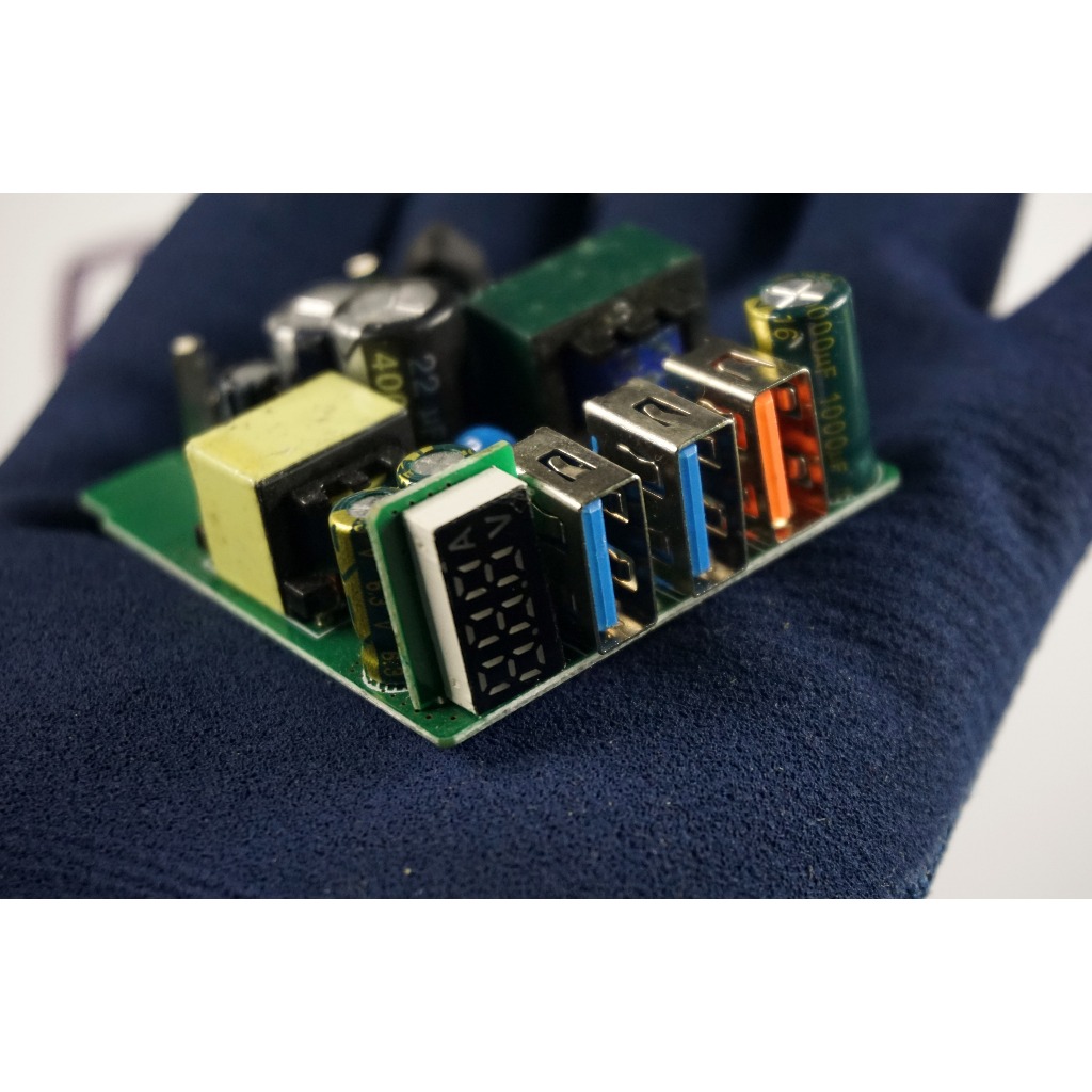Jual PCB CHARGER MULTI PORT FAST QUICK CHARGER USB QC3.0 Display Volt ...