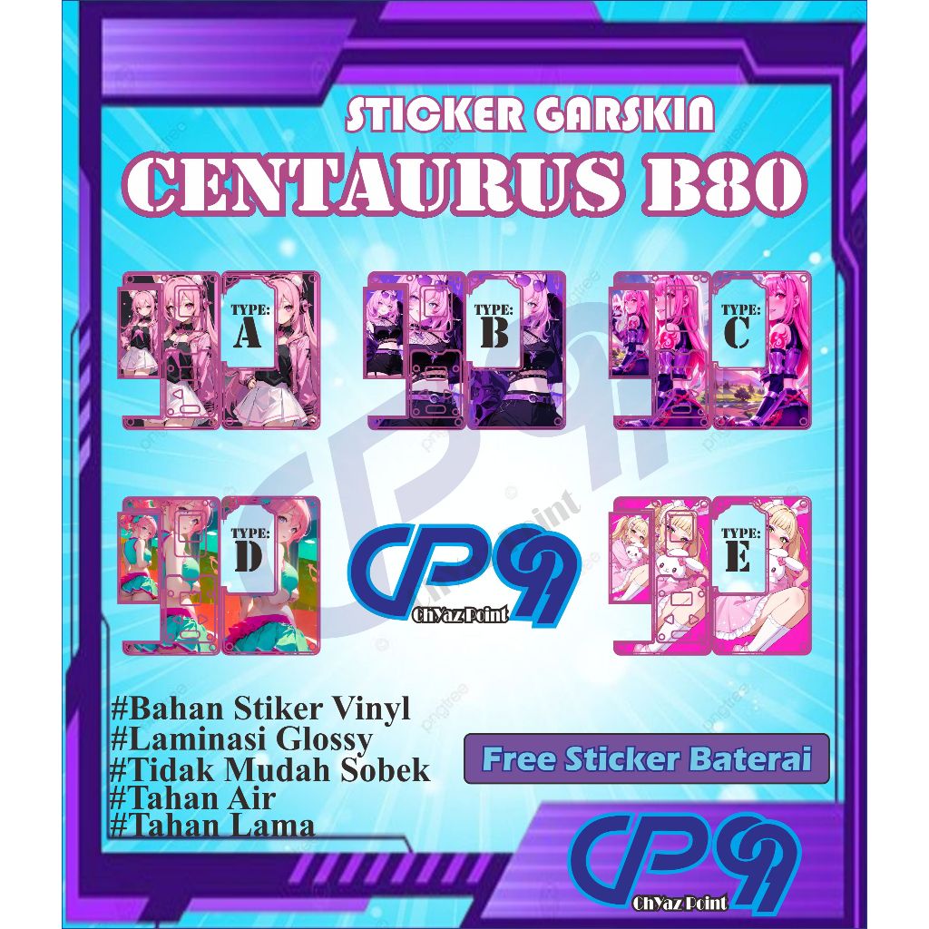 Jual STIKER VINYL GARSKIN B80 CEN B80 EDISI ANIME WIBU | Shopee Indonesia