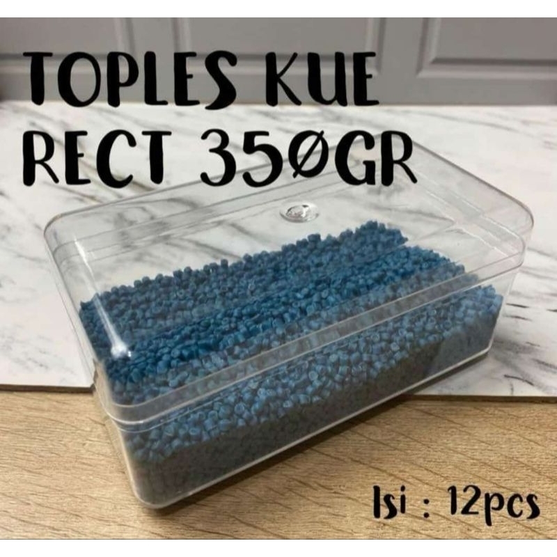 Jual Toples 350gr Persegi panjang (JD / Bella) / Toples Kue kering 350gr Persegi Panjang (JD ...