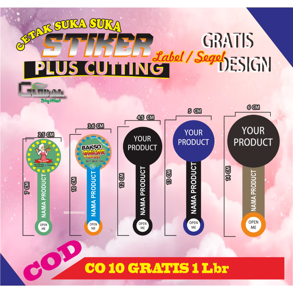 Jual STIKER / STICKER / LABEL / CUT / CUSTOM / CROMO / VINIL ...