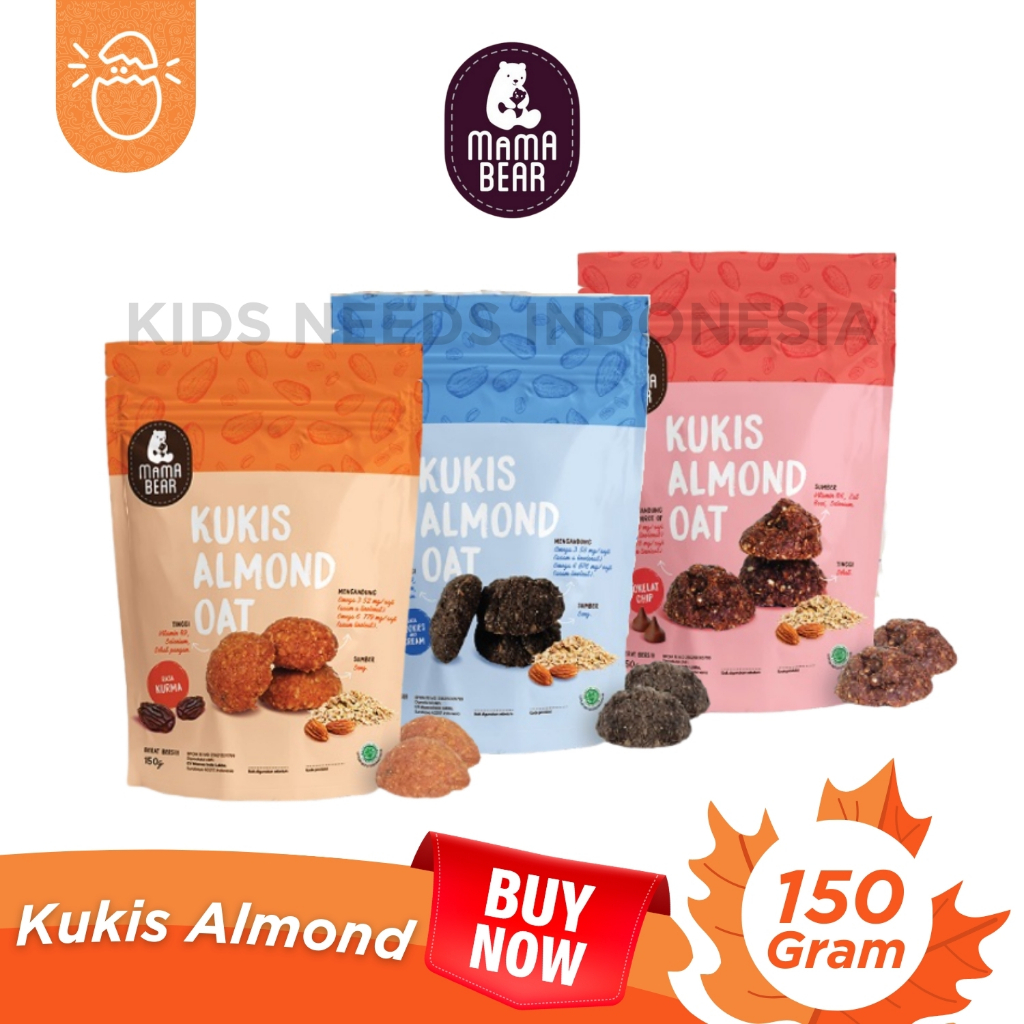 Jual MamaBear Kukis Almond Oat - Kukis ASI Booster Pelancar Peningkat ...