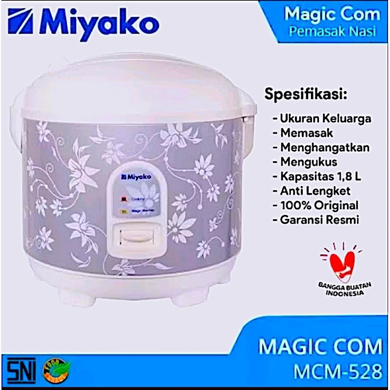 Jual Miyako Magic Com MCM-528 | magic com 3in1 | baca deskripsi ...