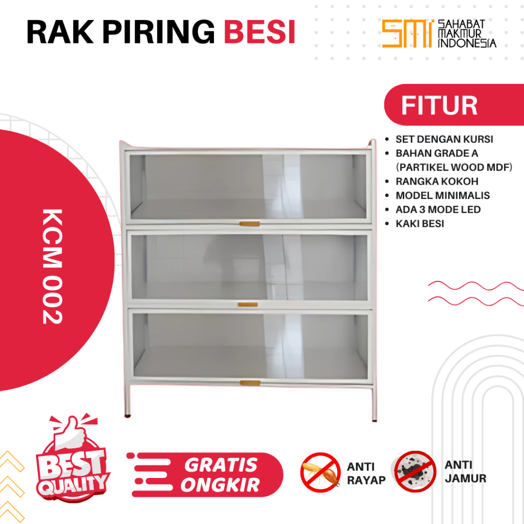 Jual Rak Dapur Besi AVERY KCM 002 / Kitchen Set Minimalis / Rak Piring / Rak Serbaguna / Lemari ...