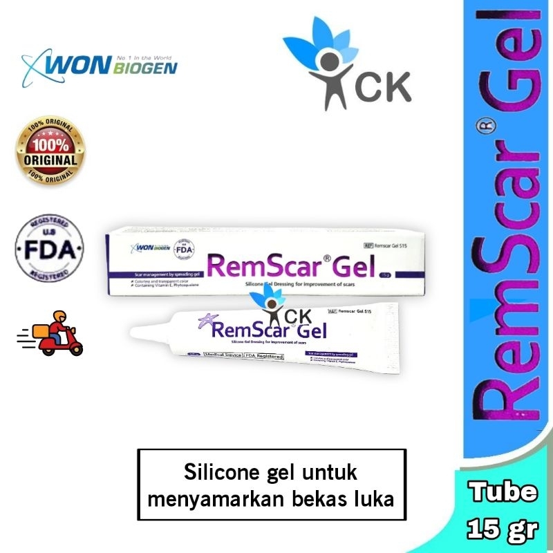 Jual REMSCAR GEL TUBE 15gr gel penghilang bekas luka / scar | Shopee ...