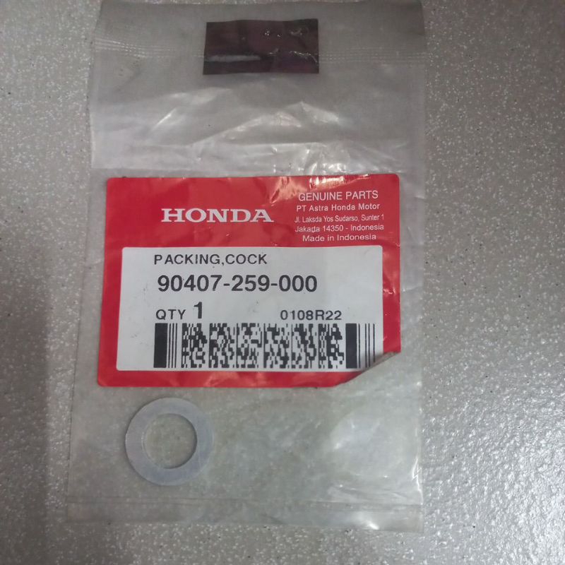 Jual 90407259000 – PACKING COCK, RING BAUT TAP OLI CB NEW, CBR NEW ...