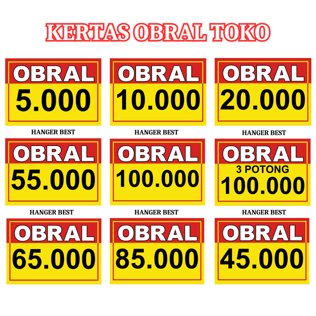 Jual Kertas Tulisan Harga Bandrol / Kertas Tulisan Laminating / Name ...