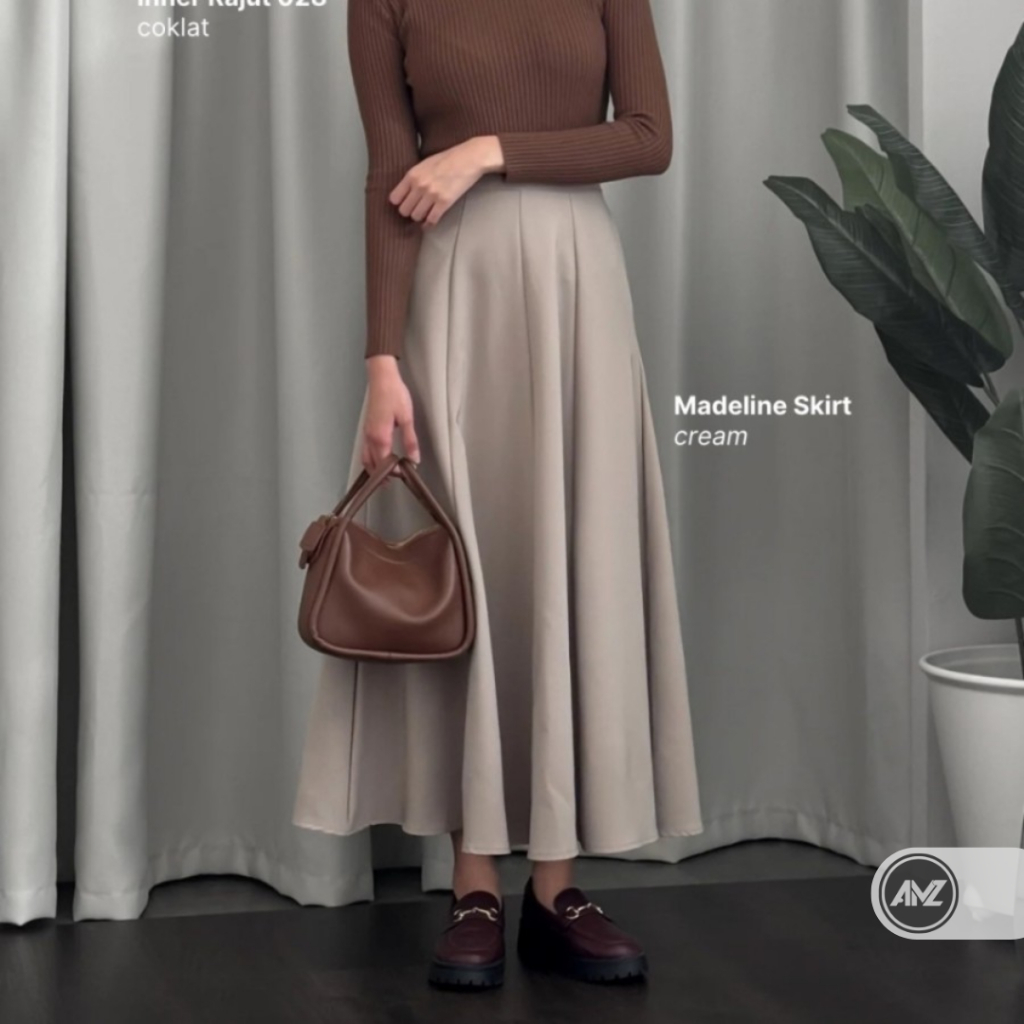 Jual Rok Audy Korean Loose Maxi - Rok Flare Wanita A Line Variasi List ...