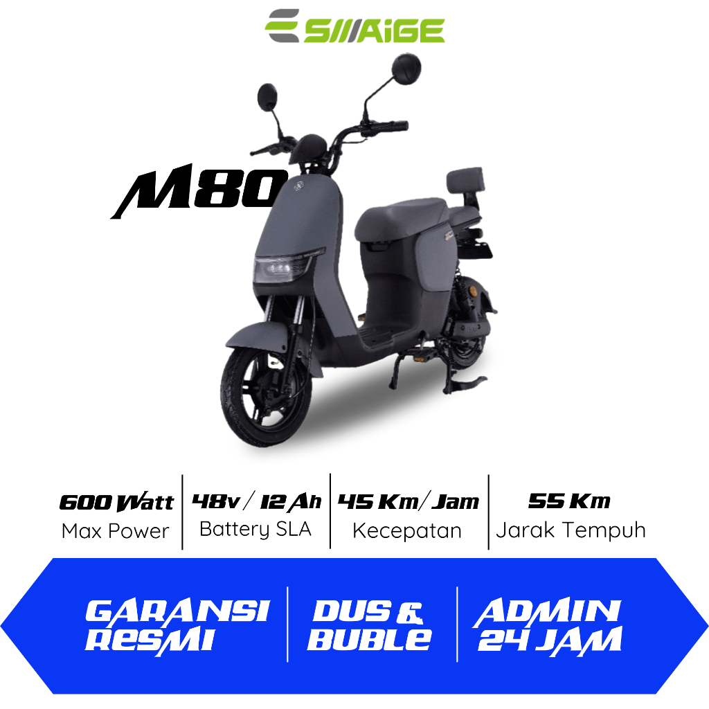Jual Sepeda Listrik SAIGE M80 PRO Ebike Premium NFC Scooter Listrik ...