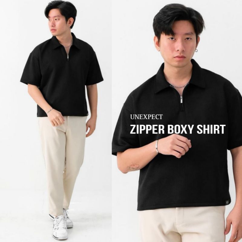 Jual UNEXPECT - Polo Shirt Knit Boxy Fit ZUMA By Sanvanina | Kaos Kerah ...