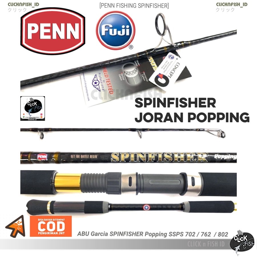 Jual PENN SPINFISHER POPPING Spinning Rod 702 762 802 | Joran Pancing ...