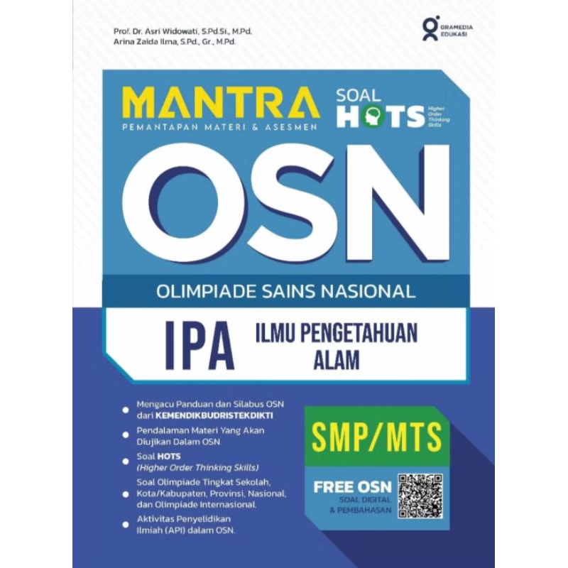 Jual Buku Mantra Olimpiade Sains Nasional (OSN) IPA SMP/MTs Dilengkapi Soal HOTS Terbaru ...