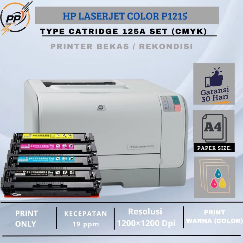 Jual Mesin Potocopy Printer HP Color LaserJet CP1215 Printer Bekas ...