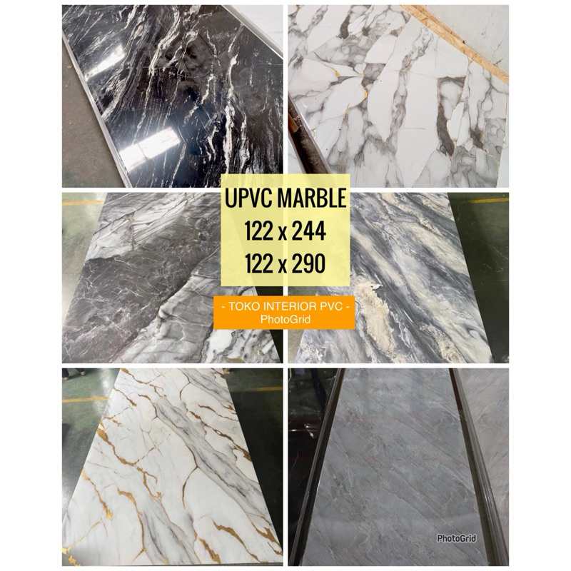 Jual panel marmer pvc dinding marmer backdrop tv marmer | Shopee Indonesia