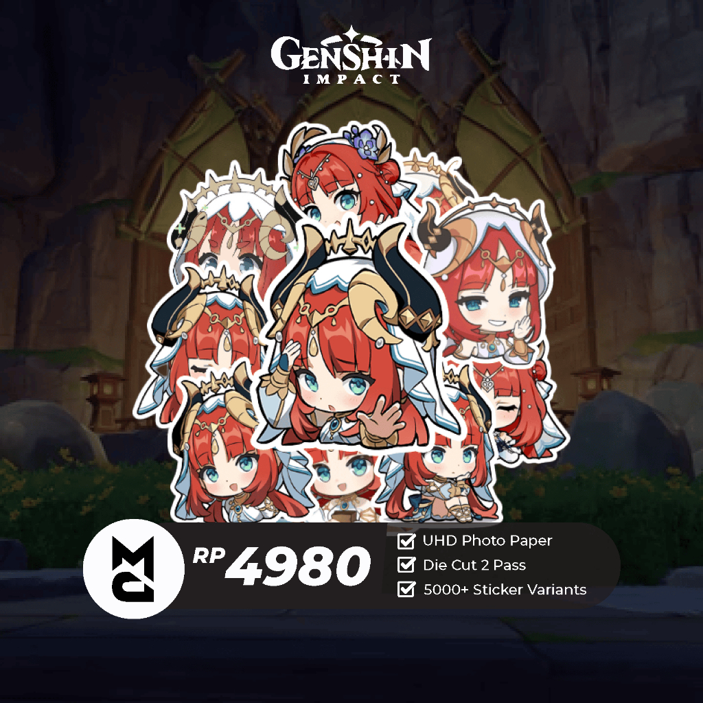 Jual Sticker Genshin Impact Nilou Sticker Anime Aesthetic Lucu Sticker ...