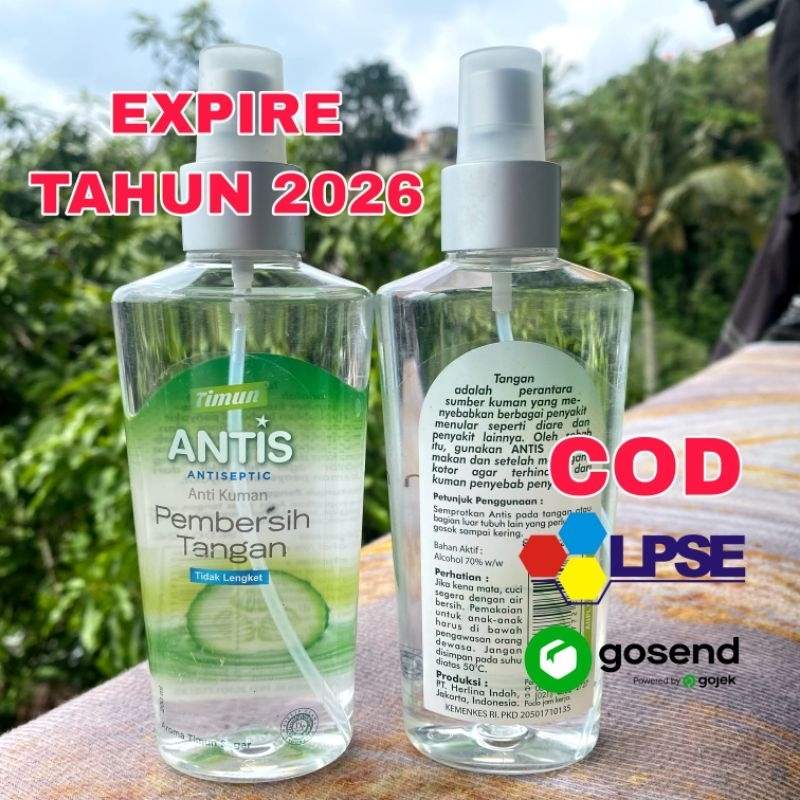 Jual Antis 200ml aroma timun, hand sanitizer spray | Shopee Indonesia