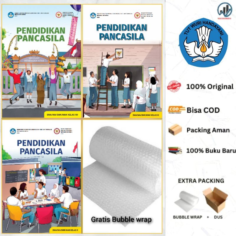 Jual Buku Paket siswa PENDIDIKAN PANCASILA Untuk SMA/MA/MAK Kelas 10 11 12 kurikulum merdeka ...