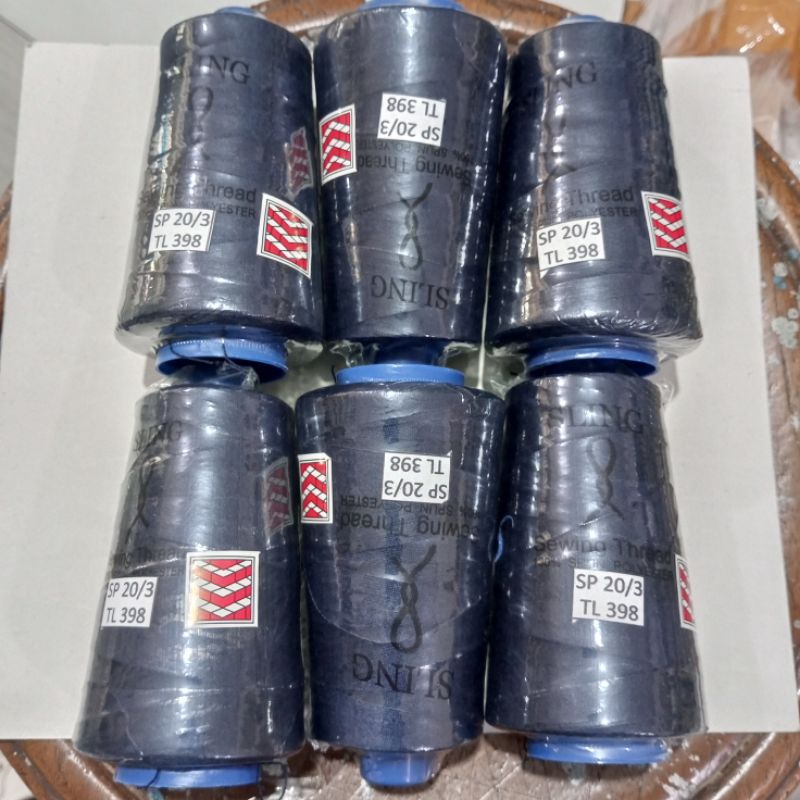 Jual BENANG JAHIT JEANS 6 PCS 20/3 MEREK SLINGWARNA NEVY | Shopee Indonesia