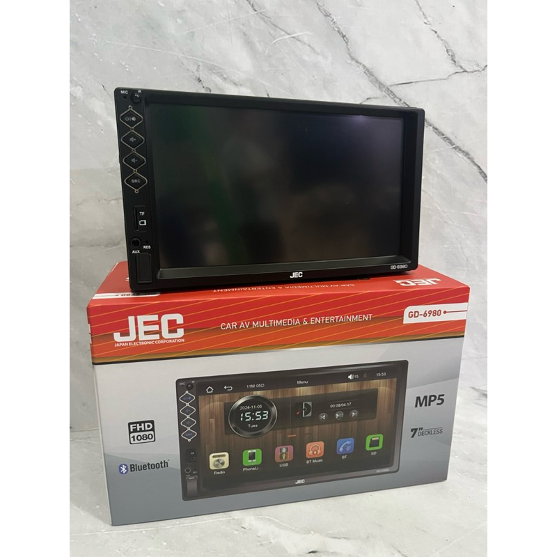 Jual Headunit double din JEC Audiobank TV mobil deckless mobil mp5 bluetooth usb Autolink ...