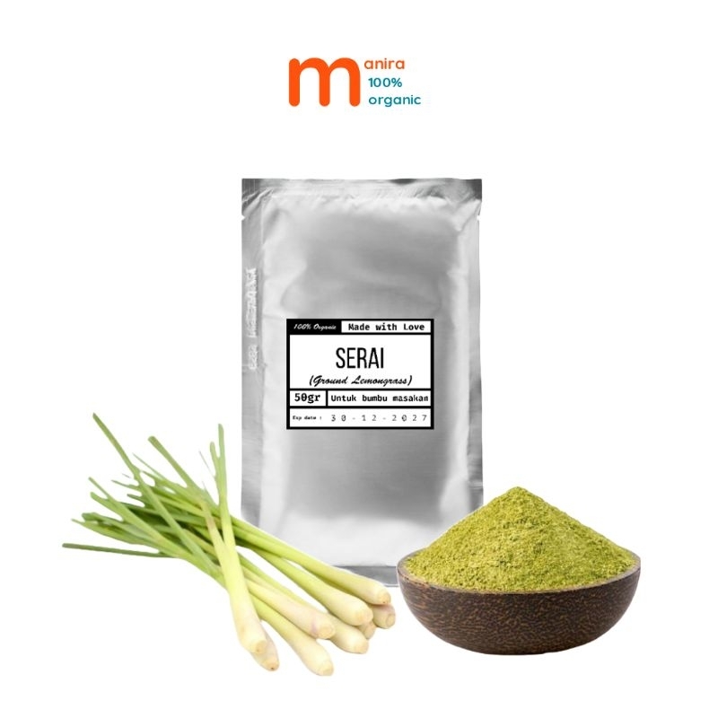 Jual 50GR SERAI BUBUK ORGANIK/SERAI POWDER (REPACK) | Shopee Indonesia
