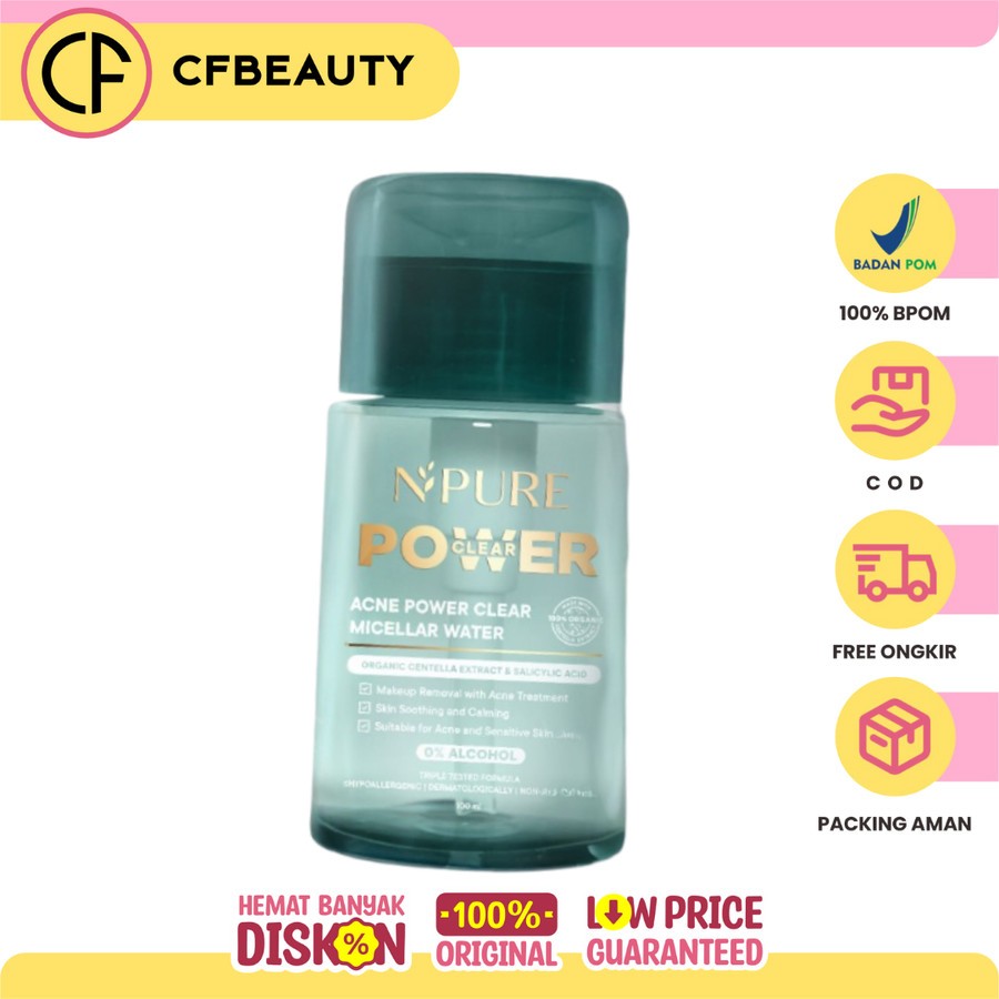 Jual NPURE Acne Power Clear Micellar Water 100ml | Shopee Indonesia