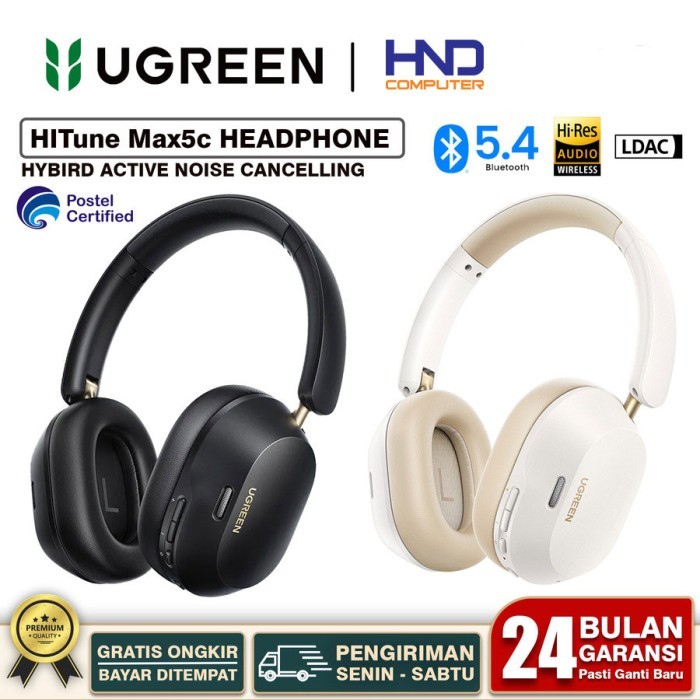 Jual UGREEN Exclusive HiTune Max 5C Wireless Headphone Bluetooth 5.4 Active Noise Canceling ...