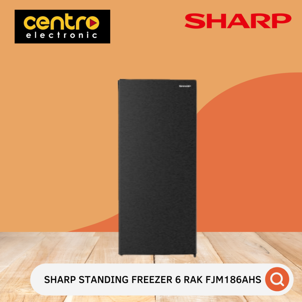 Jual SHARP STANDING FREEZER 6 RAK 158L FJM186AHS | Shopee Indonesia