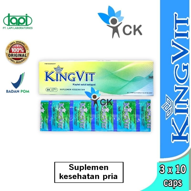 Jual KINGVIT BOX ISI 30 / STRIP ISI 10 - suplemen kesehatan | Shopee ...