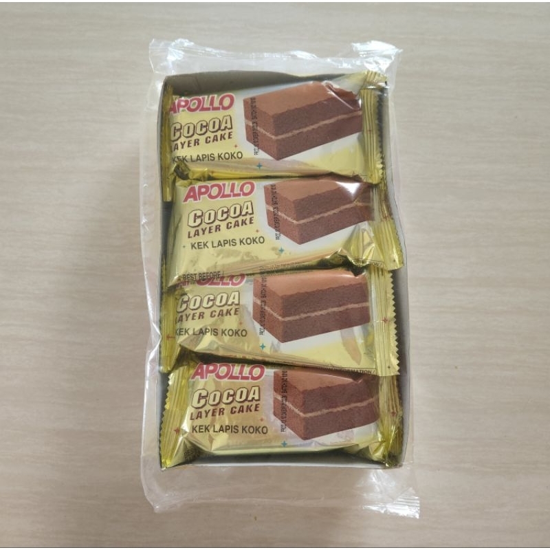 Jual Apollo Cocoa Layer Cake isi 8 | Shopee Indonesia