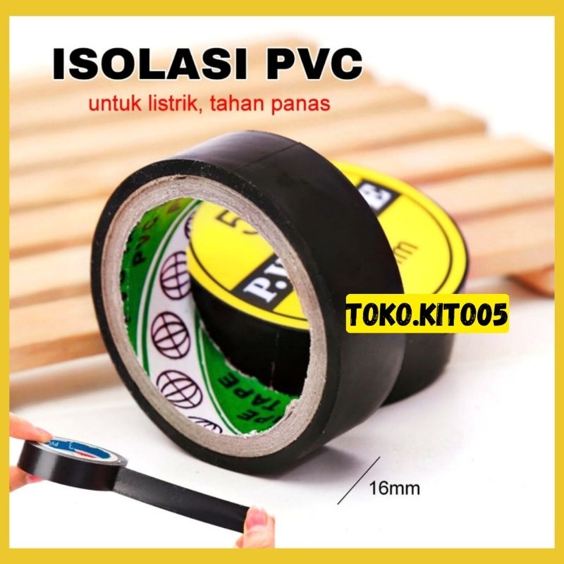 Jual Isolasi Listrik PVC Hitam Tahan Panas / PVC Tape | Shopee Indonesia