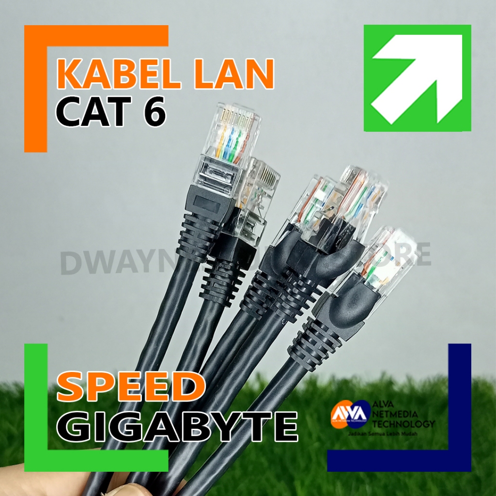 Jual KABEL SERVER / KABEL LAN PENDEK CAT6 (GIGABYTE) | Shopee Indonesia