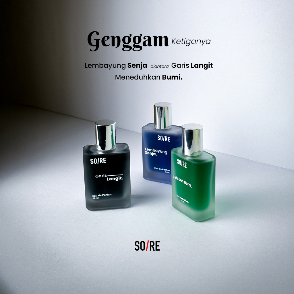 Jual SO/RE Perfume Set of 3 Lembayung Senja - Garis Langit - Seteduh ...