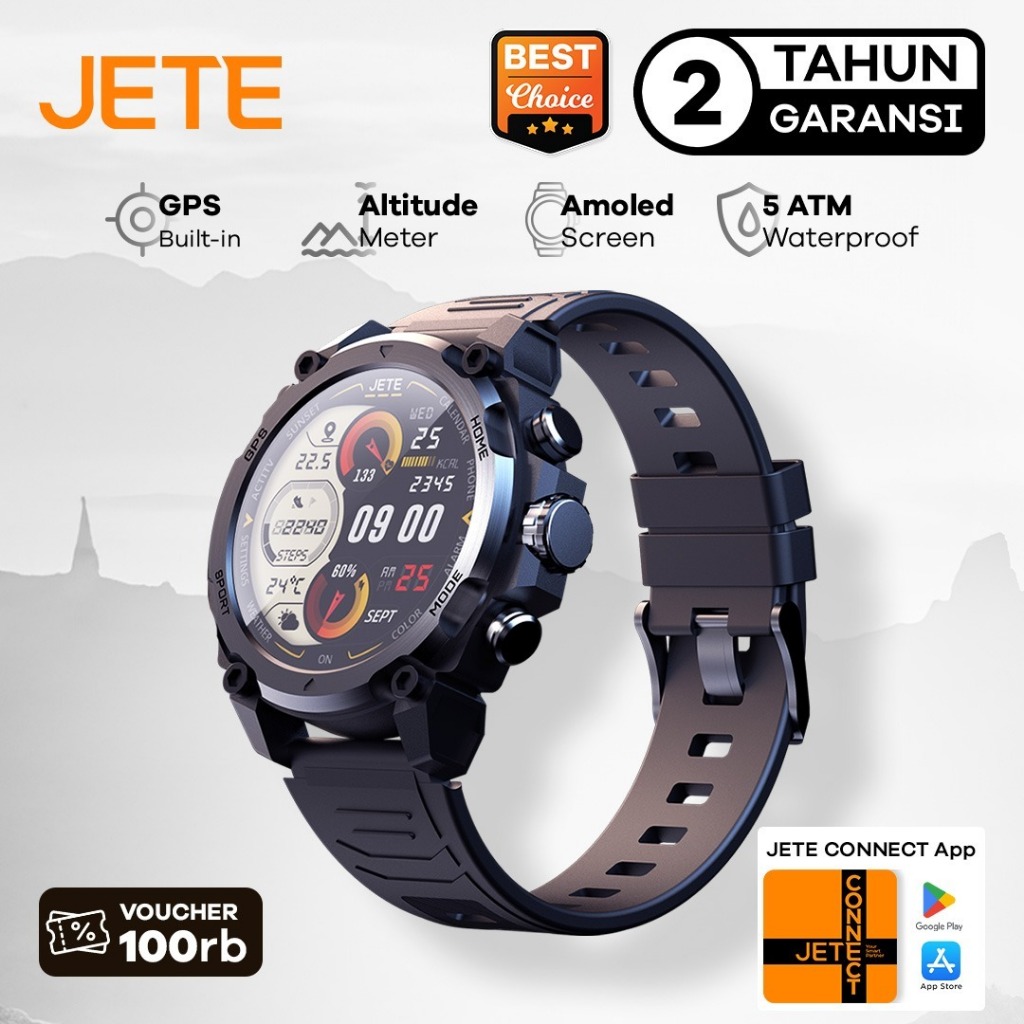 Jual Smartwatch JETE VOLT with GPS Built in Amoled Display Waterproof ...