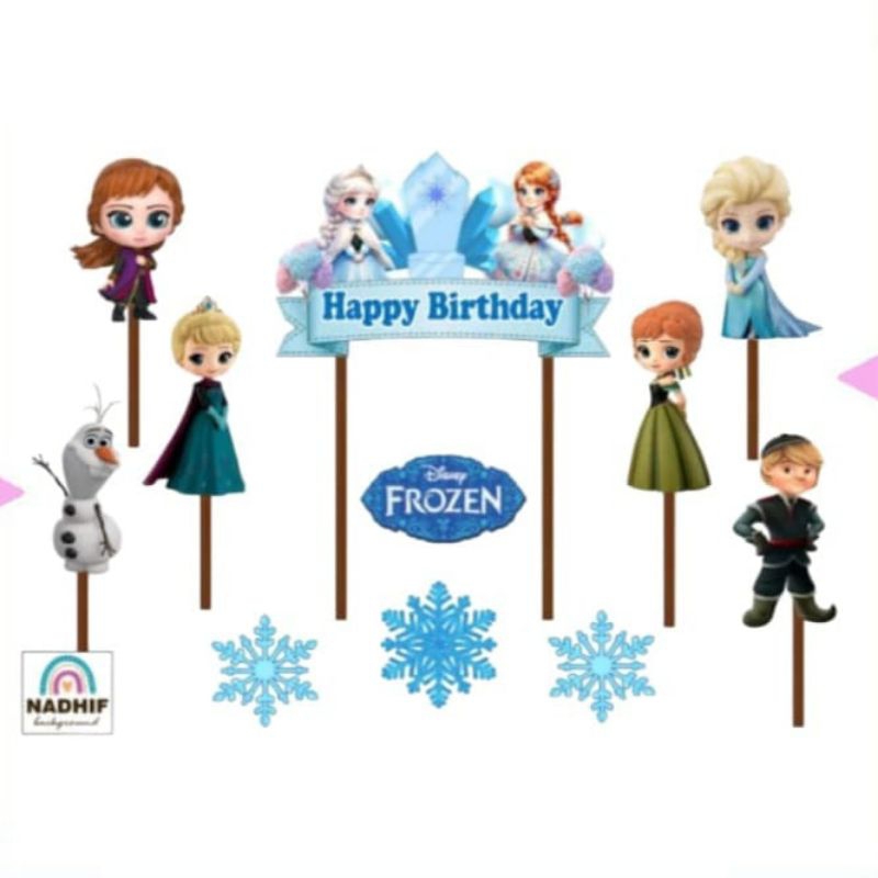 Jual Topper Frozen, Topper cake, hiasan kue ulang tahun Topper karakter ...
