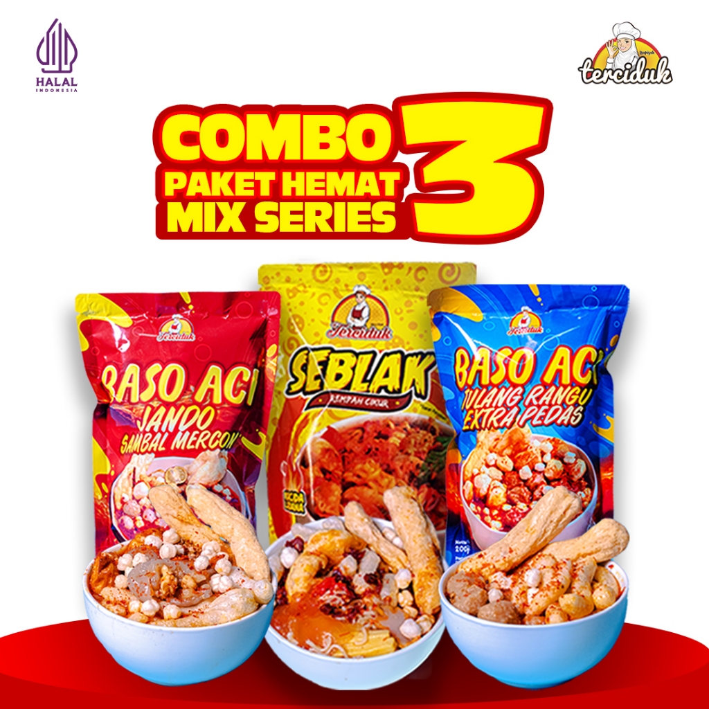 Jual Paket Bundling Hemat 3 Bungkus [Baso Aci Pedas Jando + Baso Aci ...