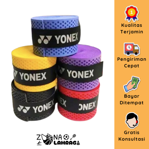 Jual Grip Atau Pegangan Raket Badminton Import Karet Bulat Motif Bintik ...